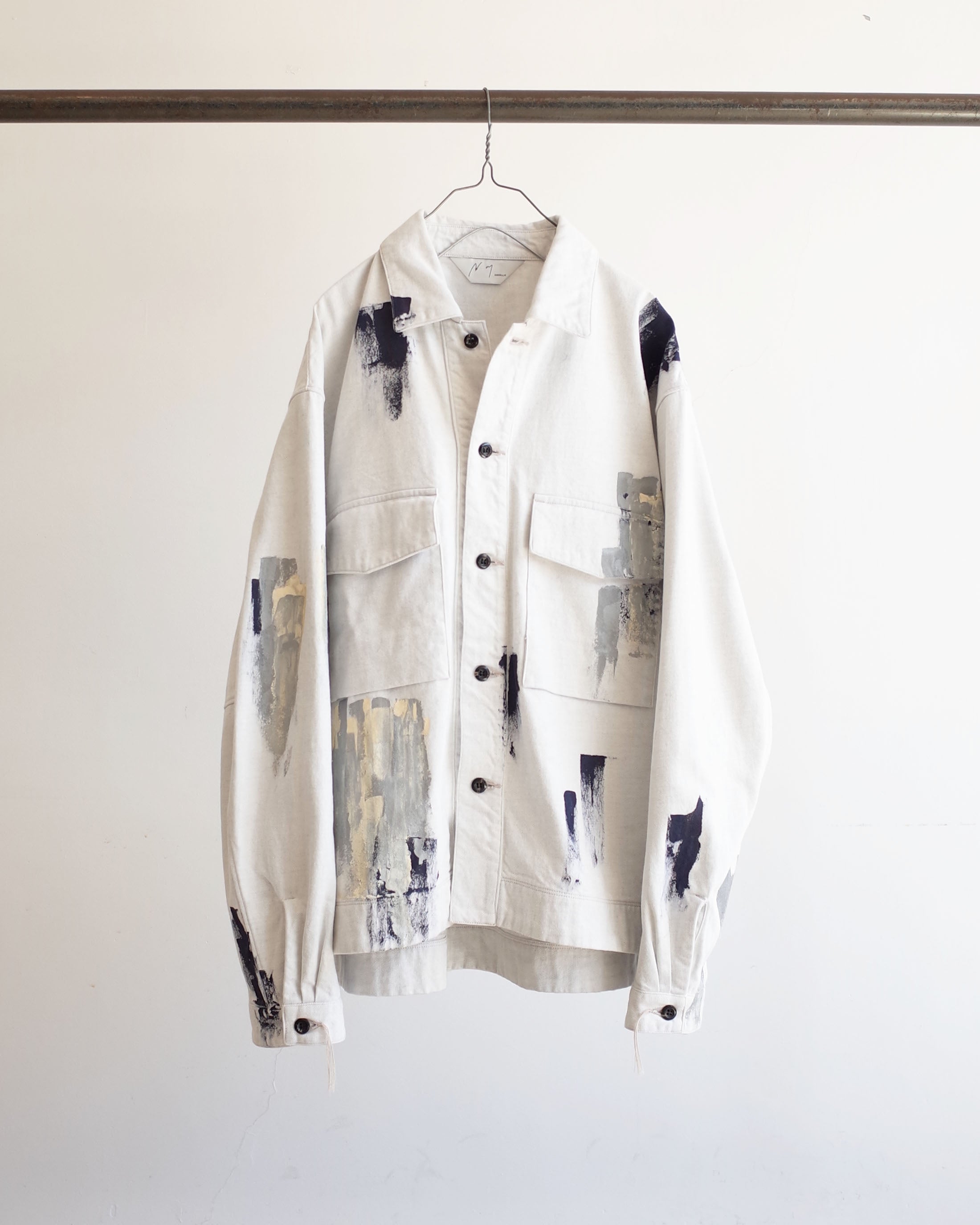 ARTISAN SNOW DENIM SHIRT JACKET – ANCELLM