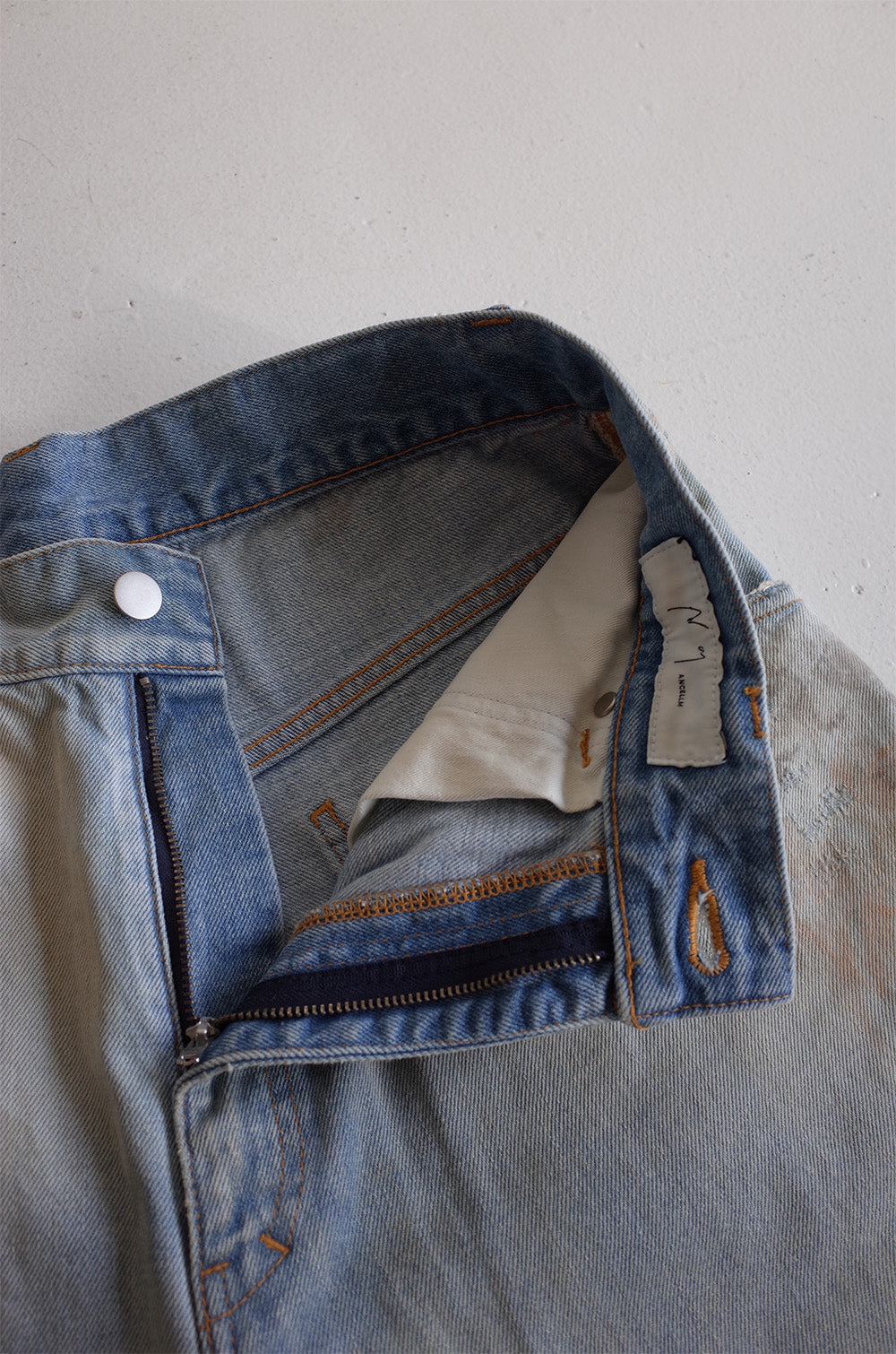 AGING SELVEDGE TAPERED 5P DENIM PANTS – ANCELLM
